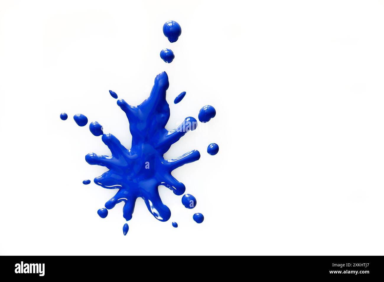 farb spritzer blau; farbklecks Stock Photo - Alamy