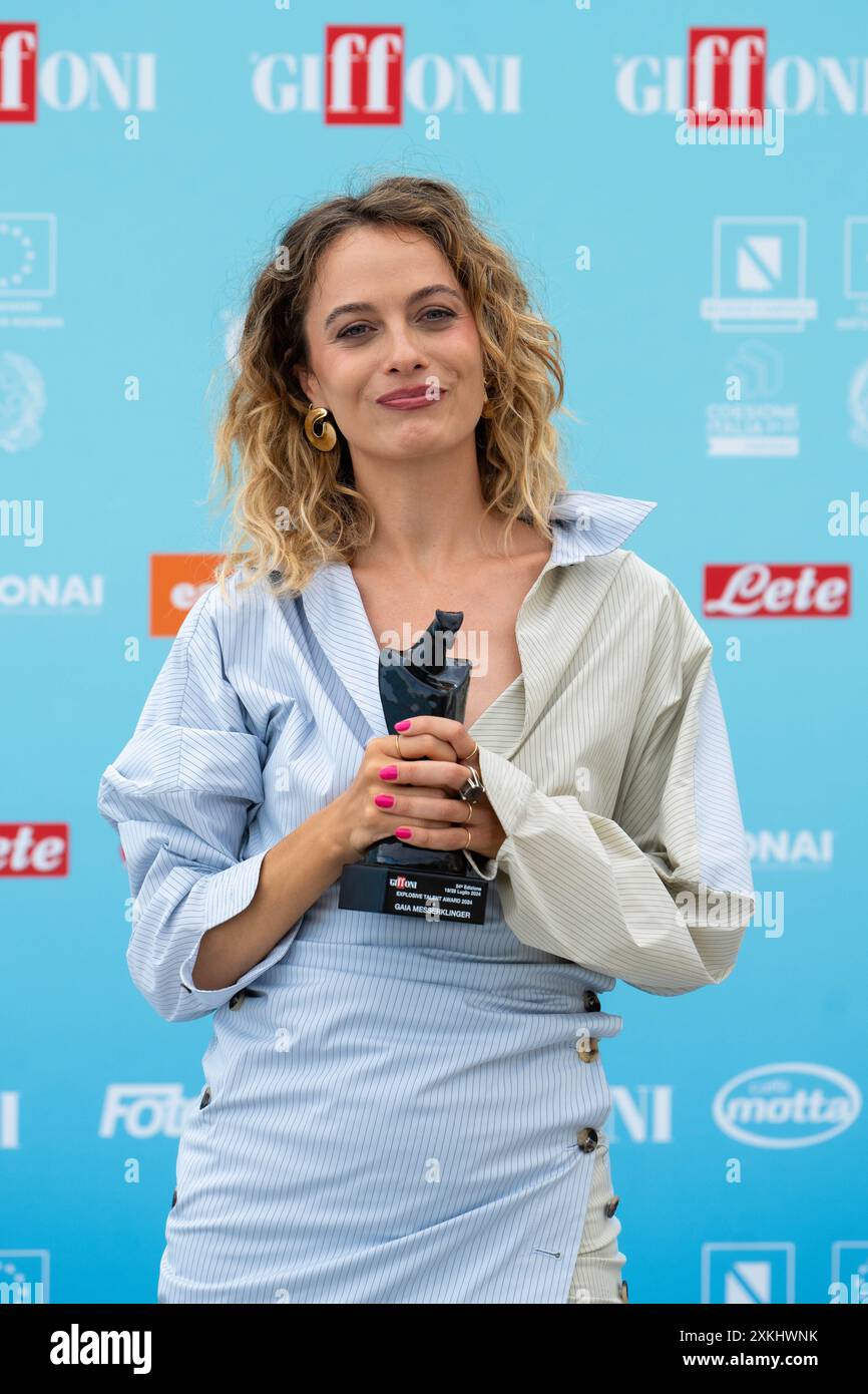 Giffoni Valle Piana, Salerno, Italy. 23rd July, 2024. Italian actress ...