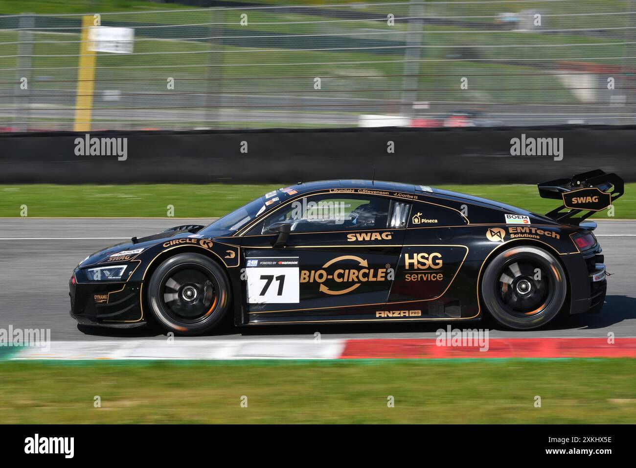 Scarperia, 23 March 2024 Italy: Audi R8 LMS GT3 EVO II of Team Juta ...