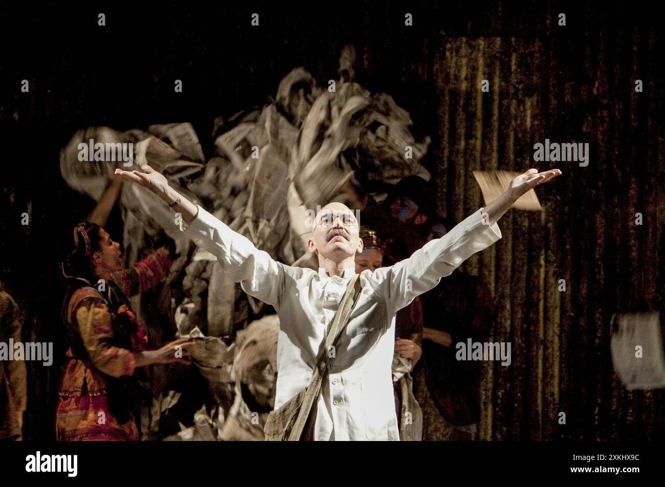 Alan Oke (M.K. Gandhi) in SATYAGRAHA at the English National Opera (ENO ...