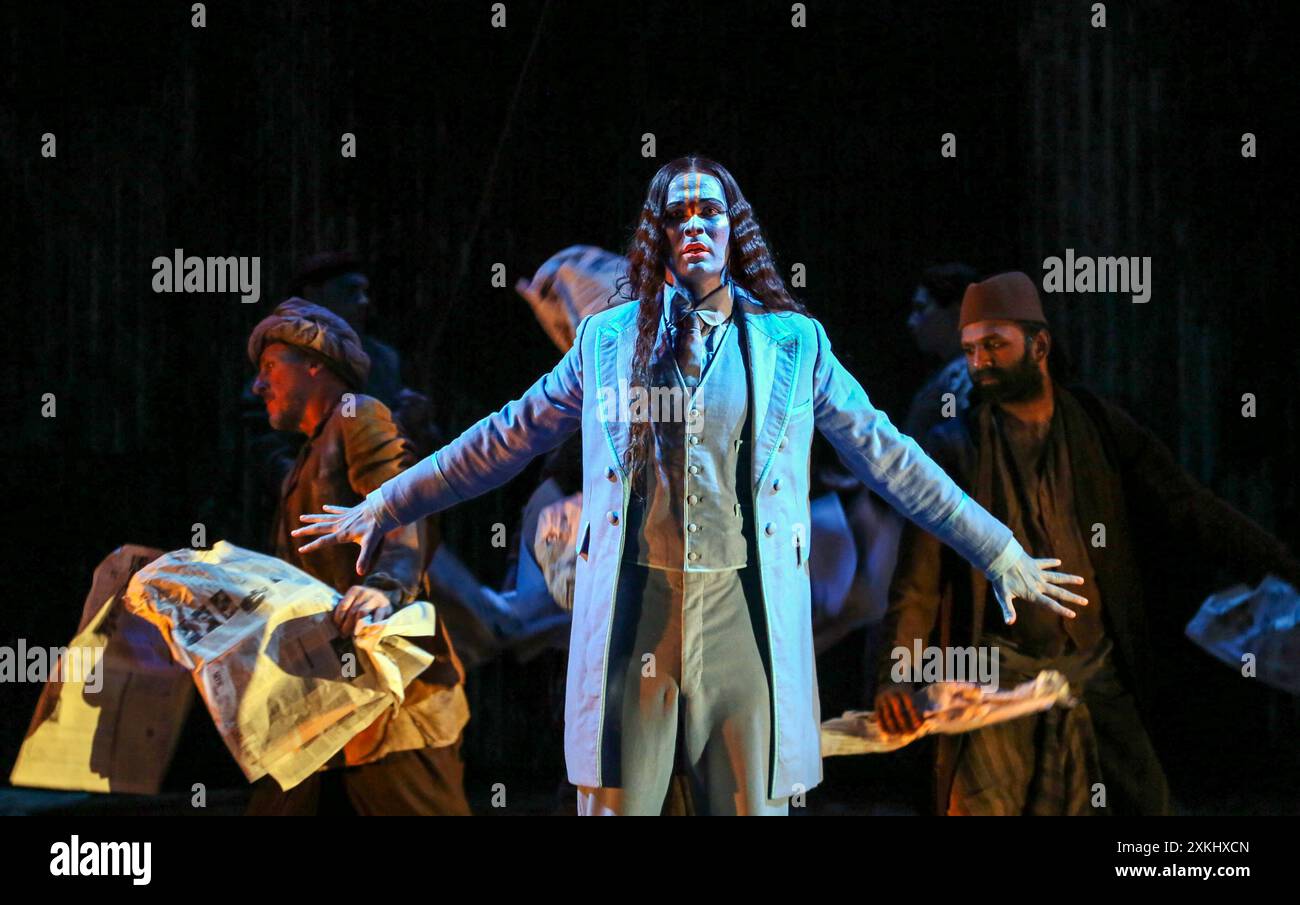 Andri Bjorn Robertsson (Lord Krishna) in SATYAGRAHA at English National ...