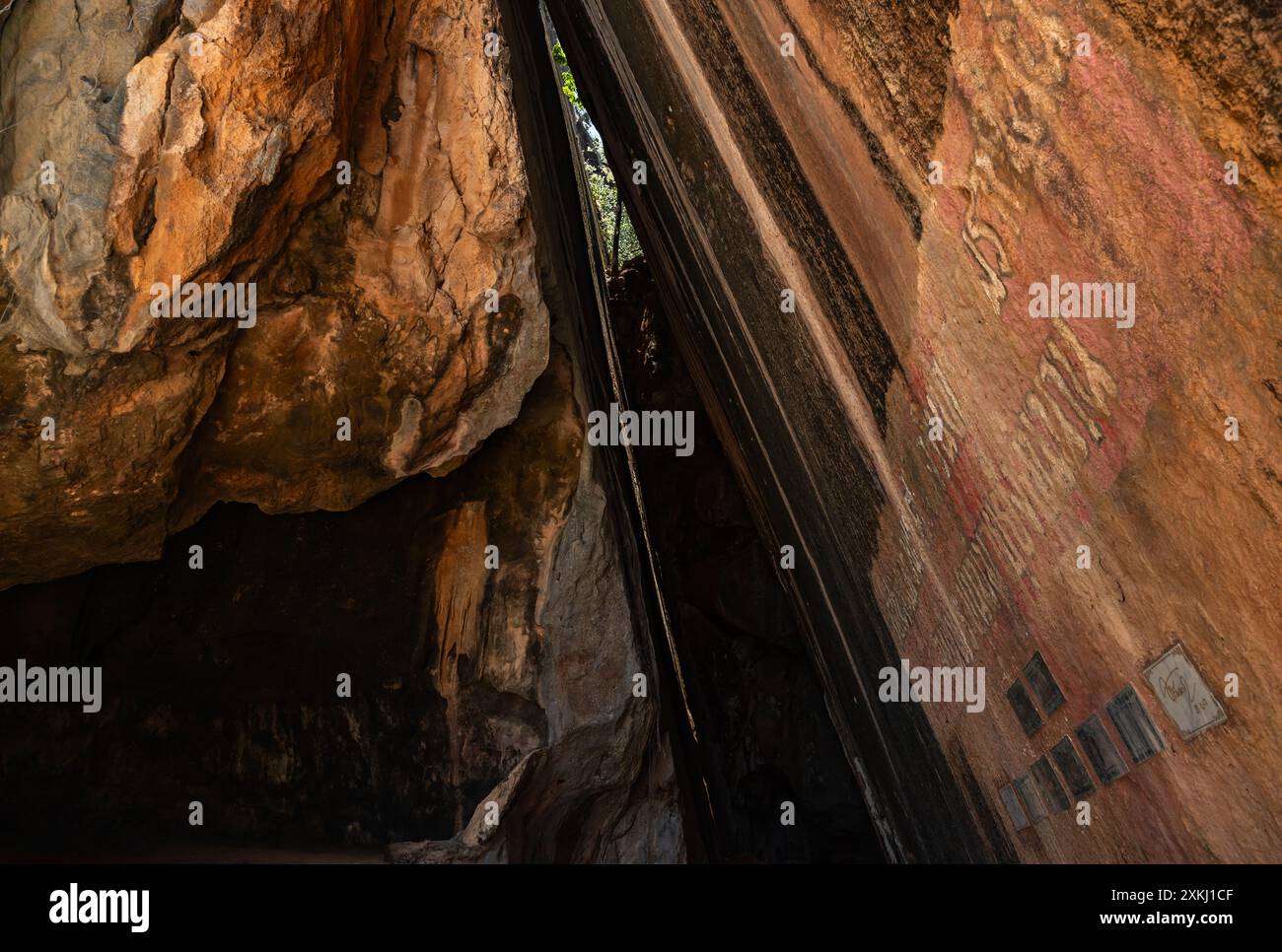 A picture of the shifted rock on the James Bond Island, that created a ...