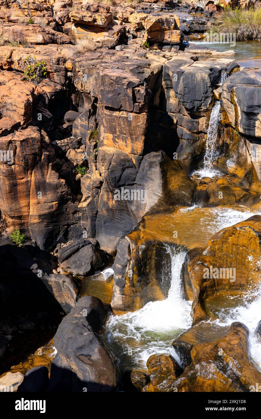 Bourke's Luck Potholes. View of the Blyde River Canyon along South ...