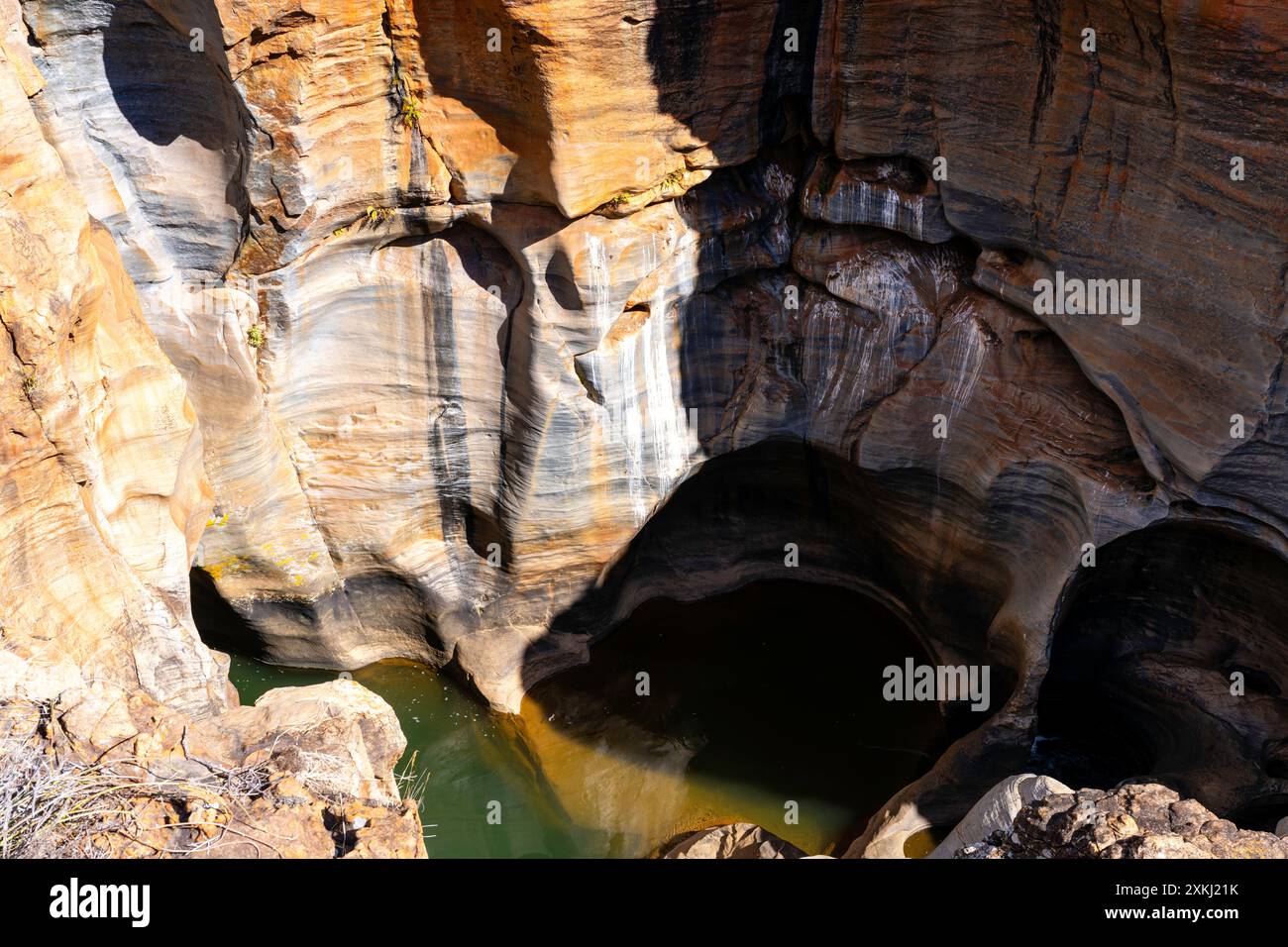 Bourke's Luck Potholes. View of the Blyde River Canyon along South ...