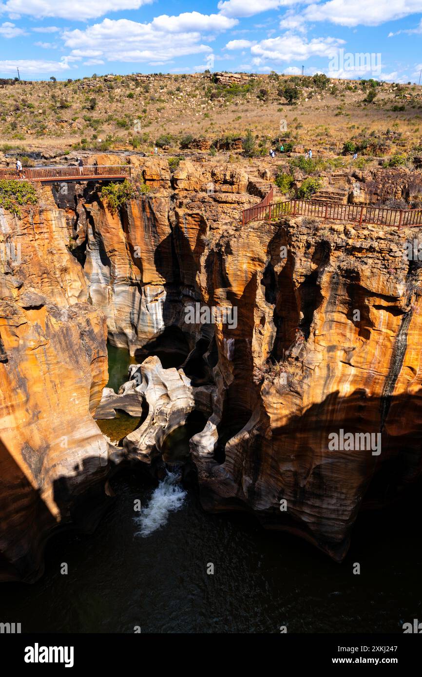 Bourke's Luck Potholes. View of the Blyde River Canyon along South ...