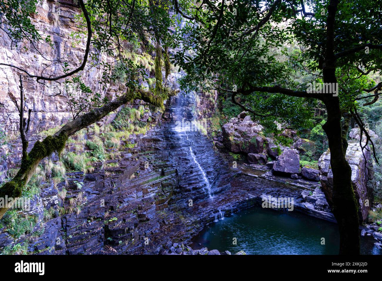 View of Motitsi Falls in Graskop Gorge along South Africa's Panorama ...
