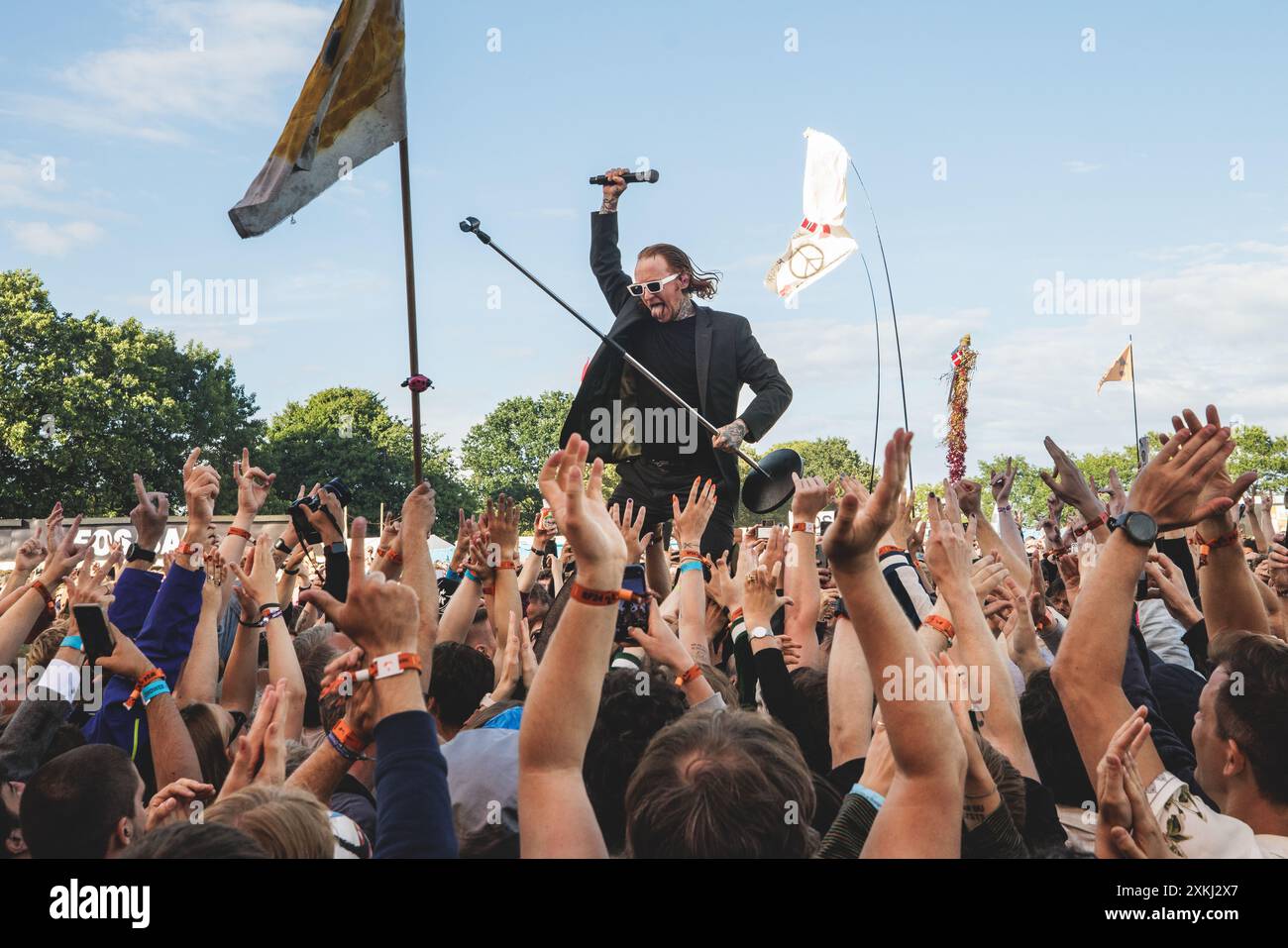 Roskilde, Denmark. 03rd, July 2024. The English punk rock band Frank ...