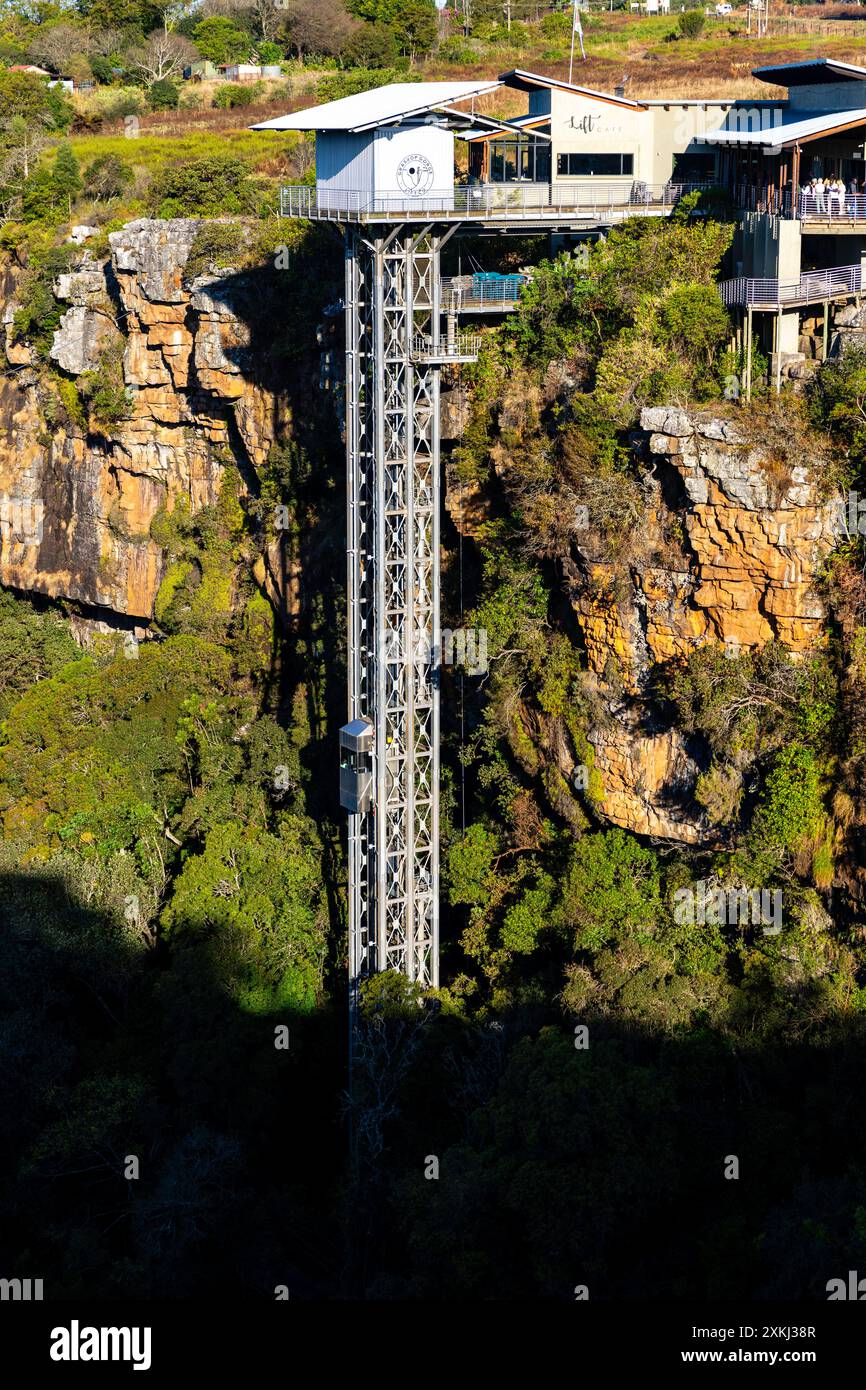 View of Graskop Gorge along South Africa's Panorama Route in the ...
