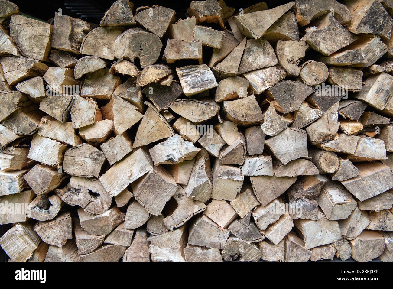 Stack of Logs Stock Photo - Alamy