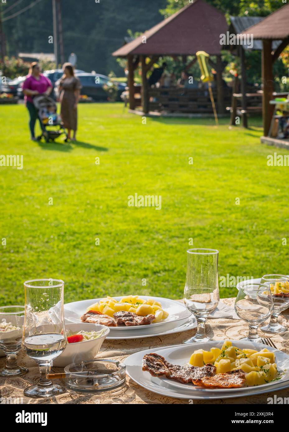 simple and tasty menu, natural potatoes soaked in butter and flavored ...