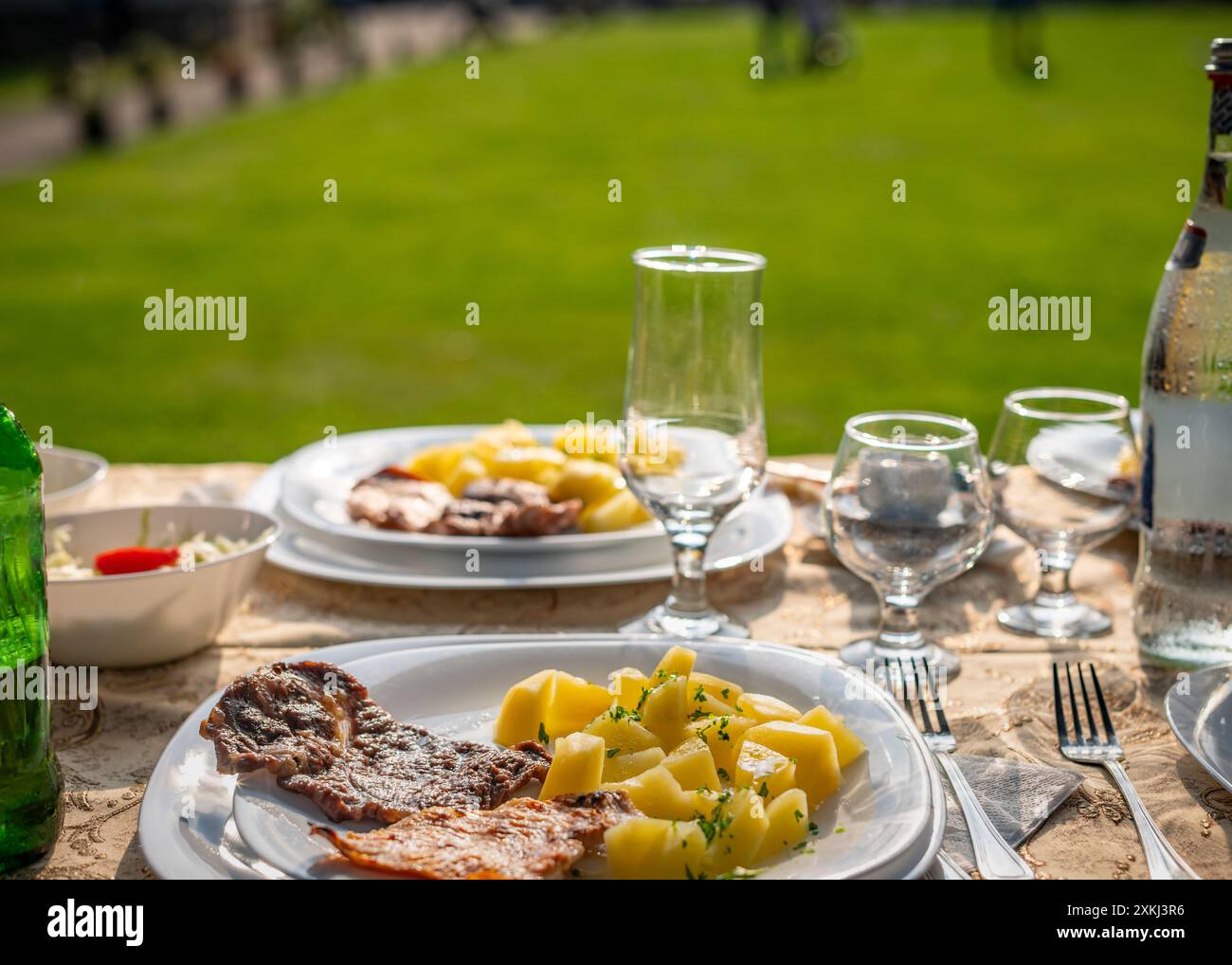 simple and tasty menu, natural potatoes soaked in butter and flavored ...