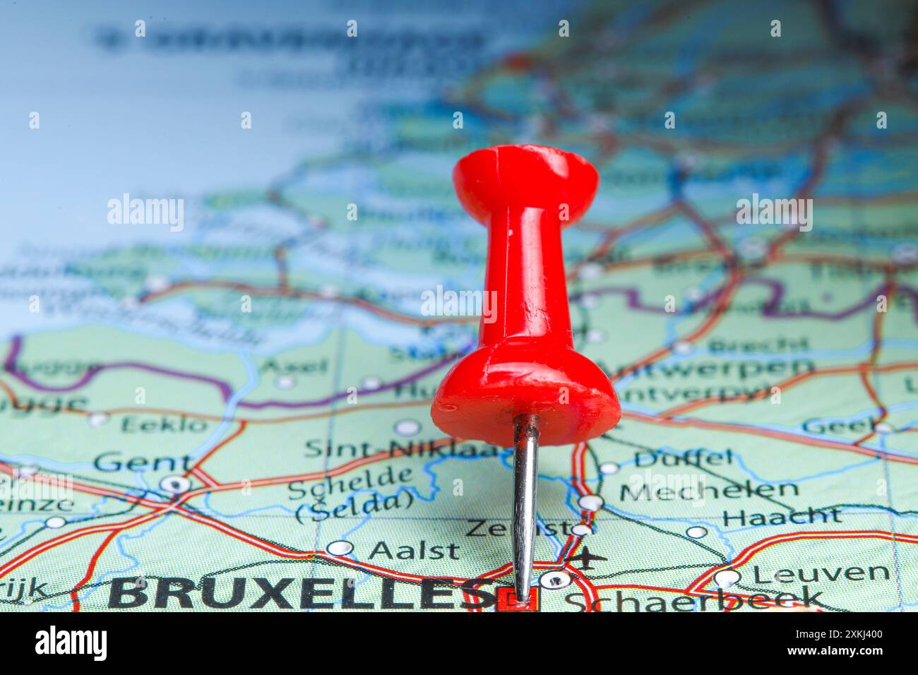 Bruxelles map hi-res stock photography and images - Alamy