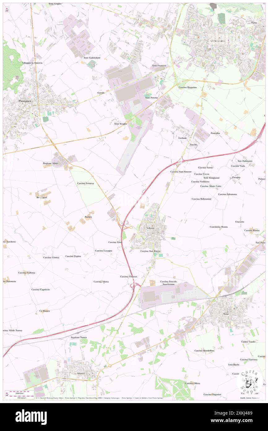 Volvera, Torino, IT, Italy, Piedmont, N 44 57' 17'', N 7 30' 41'', map ...