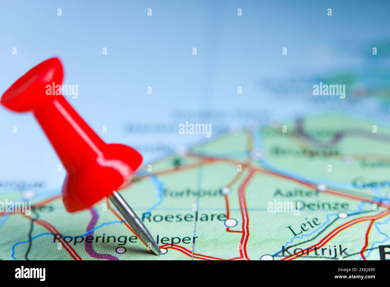 Map of ieper hi-res stock photography and images - Alamy