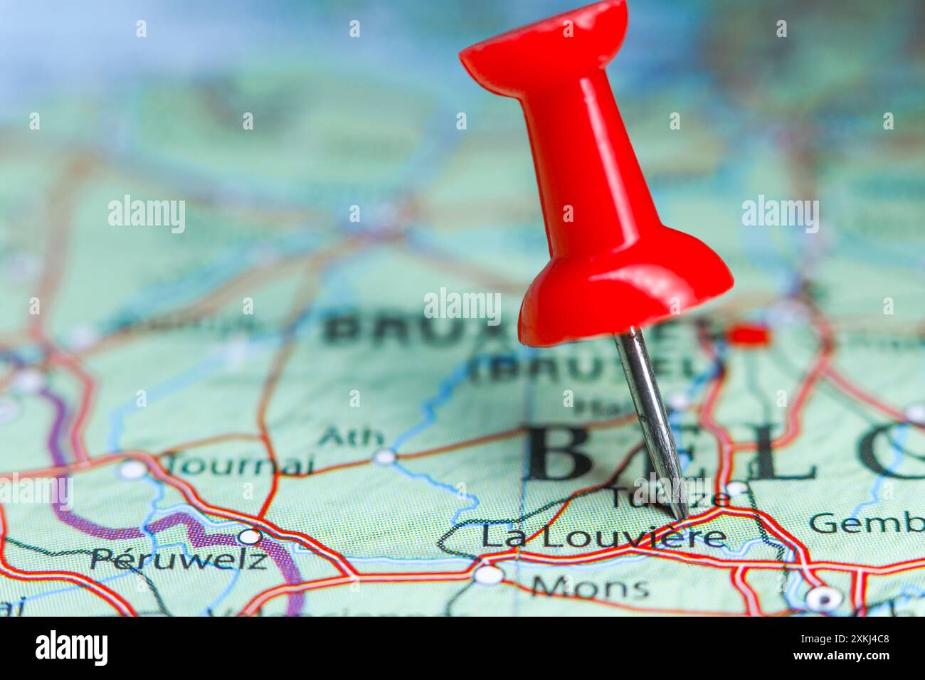 La louviere map hi-res stock photography and images - Alamy