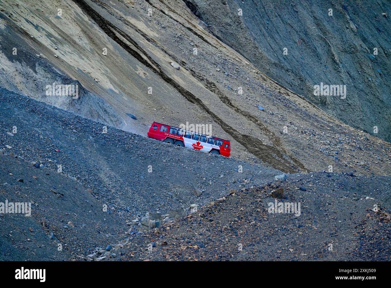 Brewster Ice Explorer bus, Columbia Icefields, Jasper National Park ...