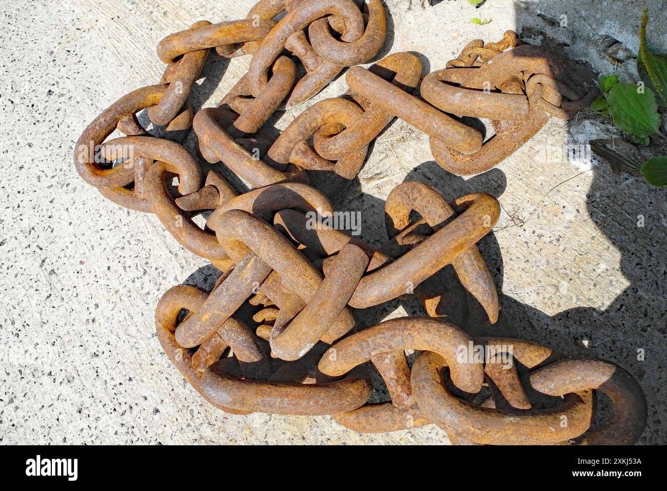 Hafen von Snogebaek Symbolfoto Ankerkette *** Snogebaek harbor symbol ...