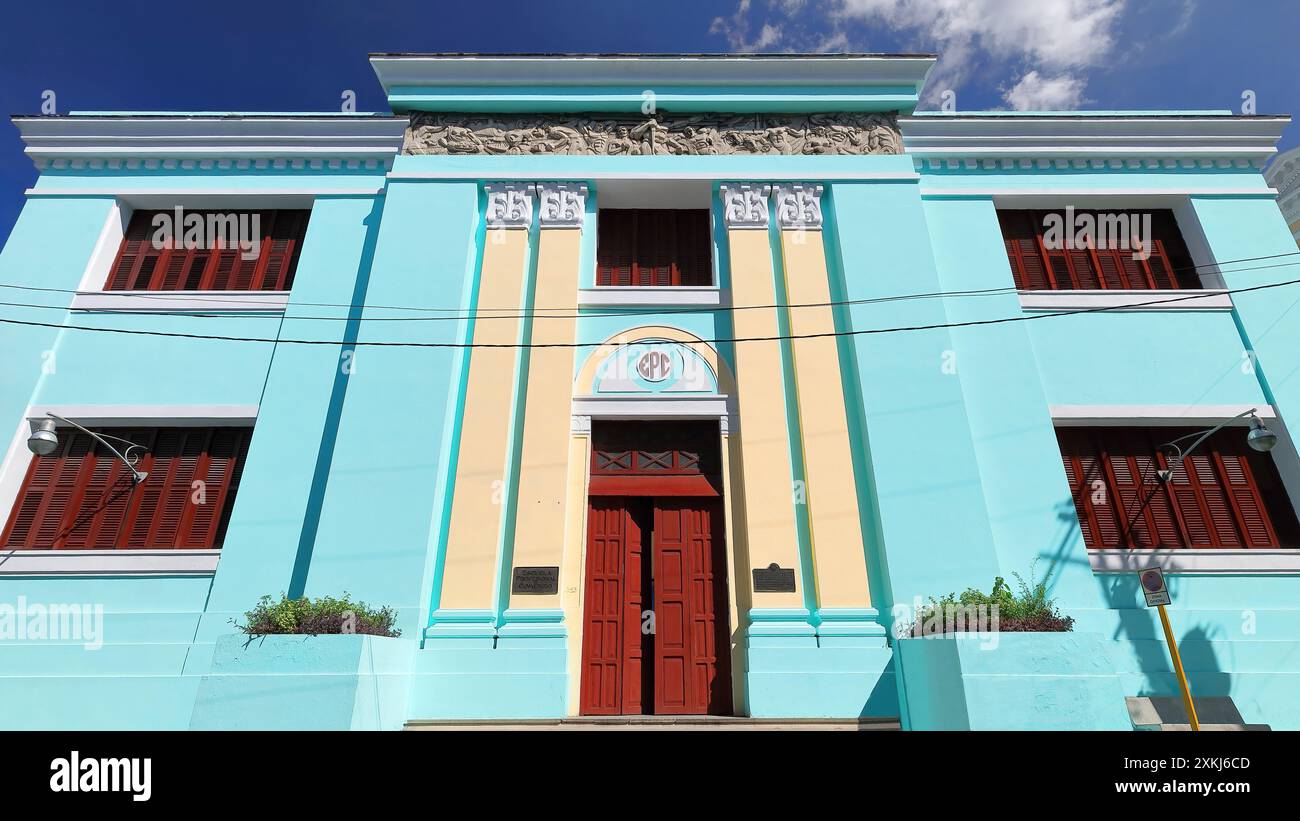 525 Mint-green facade of the EPC-Escuela Profesional de Comercio School ...