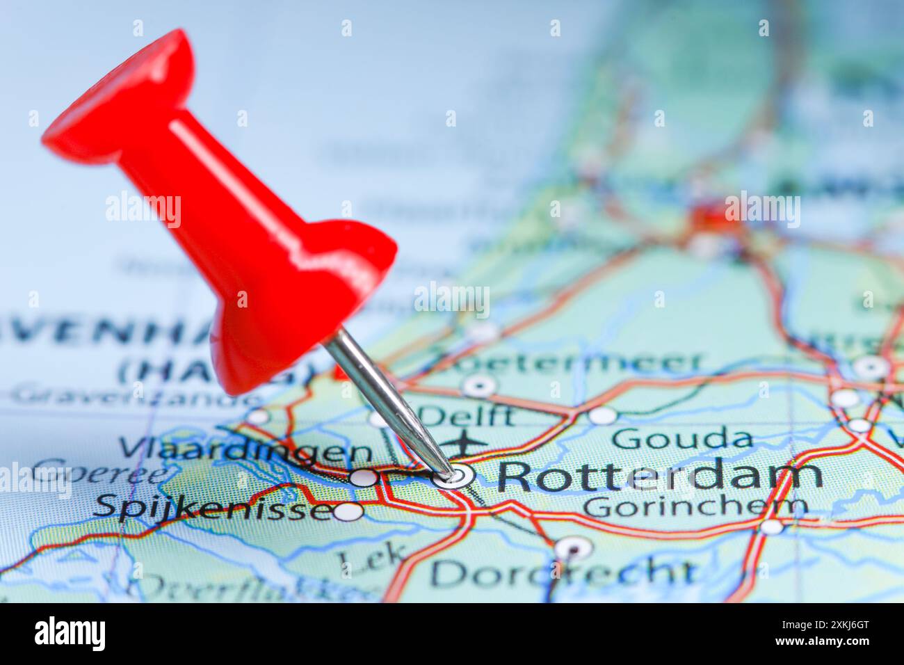 Rotterdam on map hi-res stock photography and images - Alamy