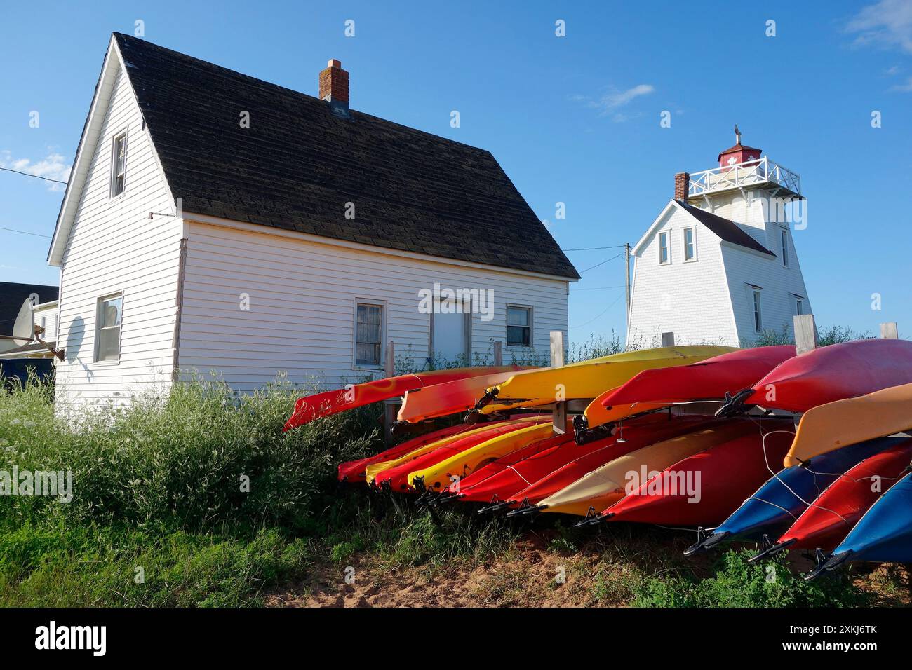 North Rustico Lighthouse, Prince Edward Island, Canada Stock Photo - Alamy
