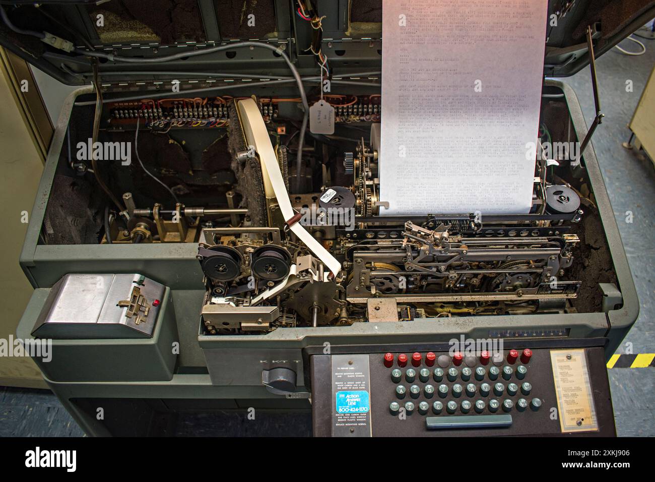 Itt teletype machine hi-res stock photography and images - Alamy