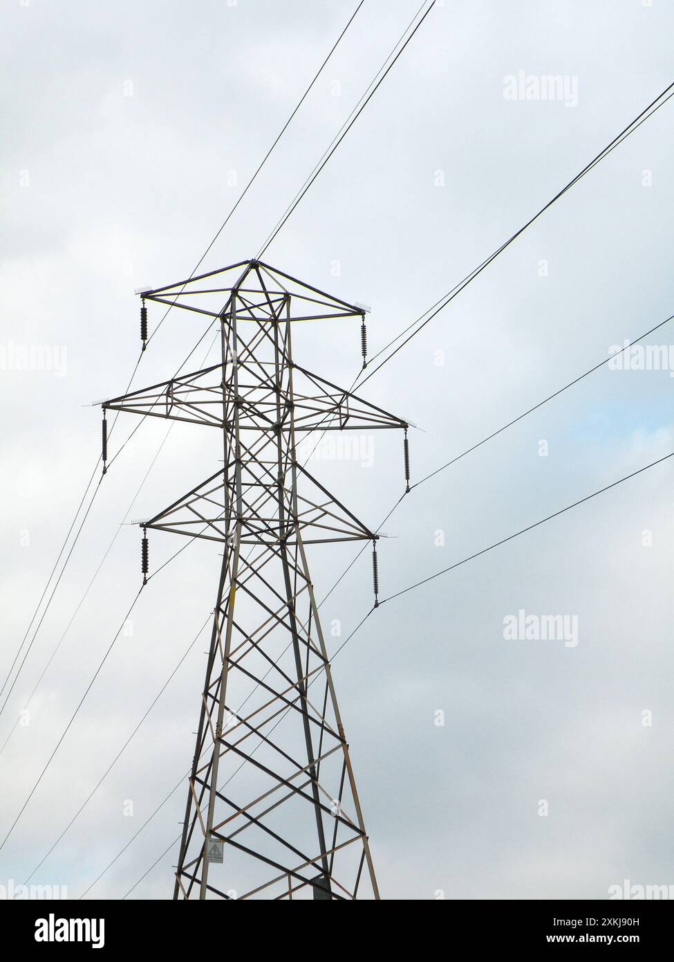 Tower aligning the electrical cables Stock Photo - Alamy