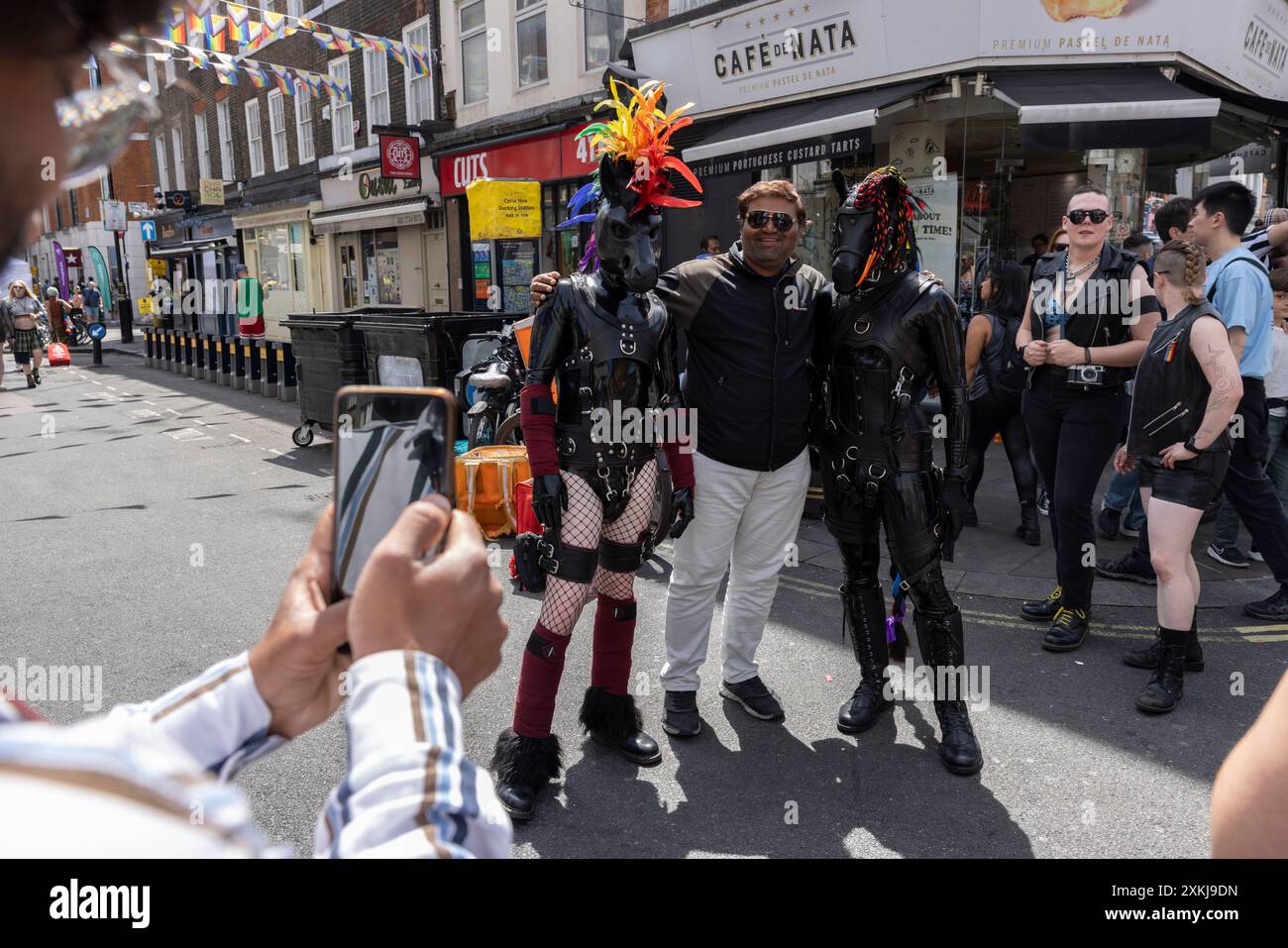 Gay Pride street scenes and celebrations on Old Compton Street, the ...