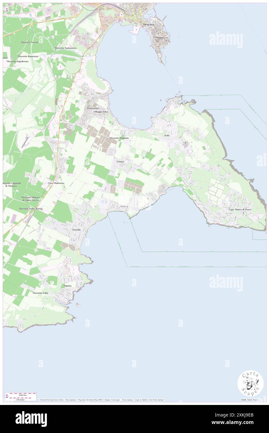 Punta Milocca, Provincia di Siracusa, IT, Italy, Sicily, N 37 0' 37 ...