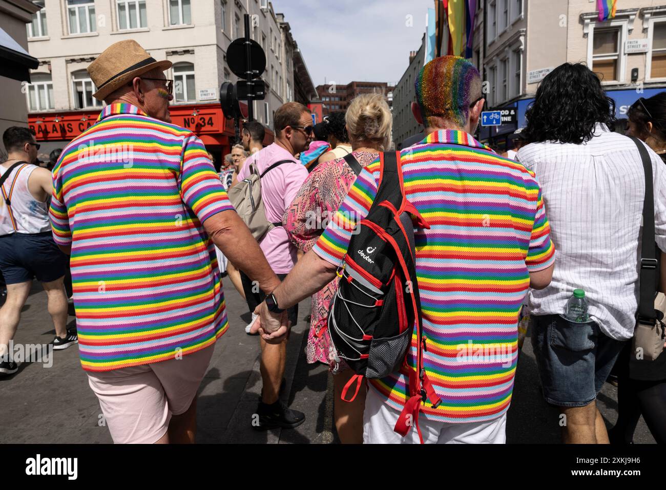 Gay Pride street scenes and celebrations on Old Compton Street, the ...