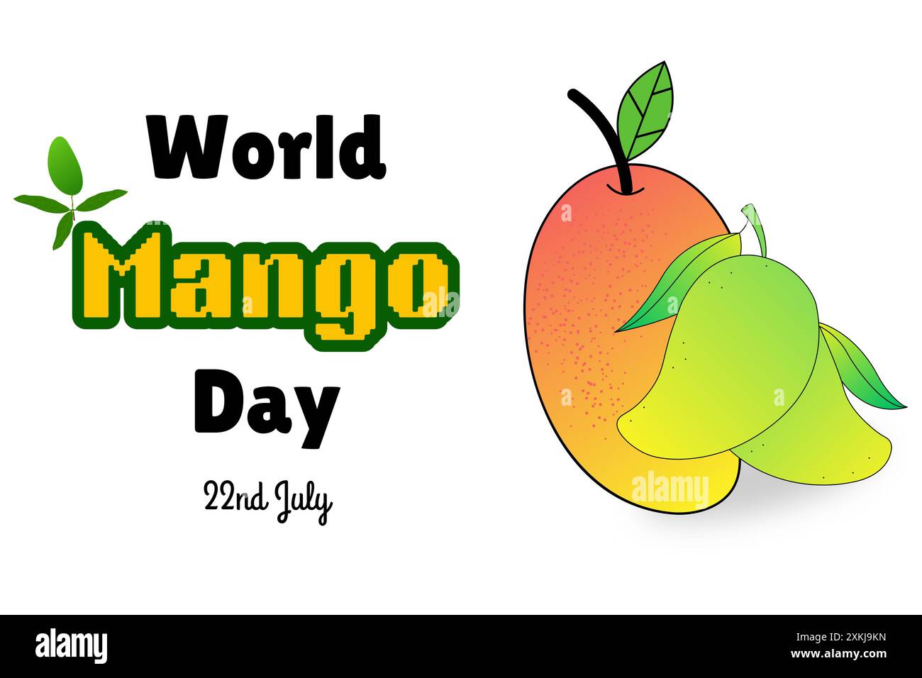 World Mango day celebration banner 22nd July, international mango day ...