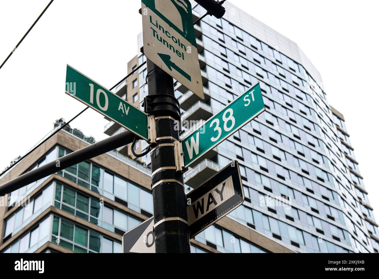 Streetname Sign Streetname Sign at corner of 10th Ave and West 38 ...