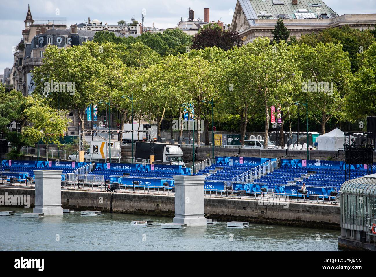 FRANCE-OLYMPIC GAMES-PARIS-SPORT The city centre of Paris, within the ...