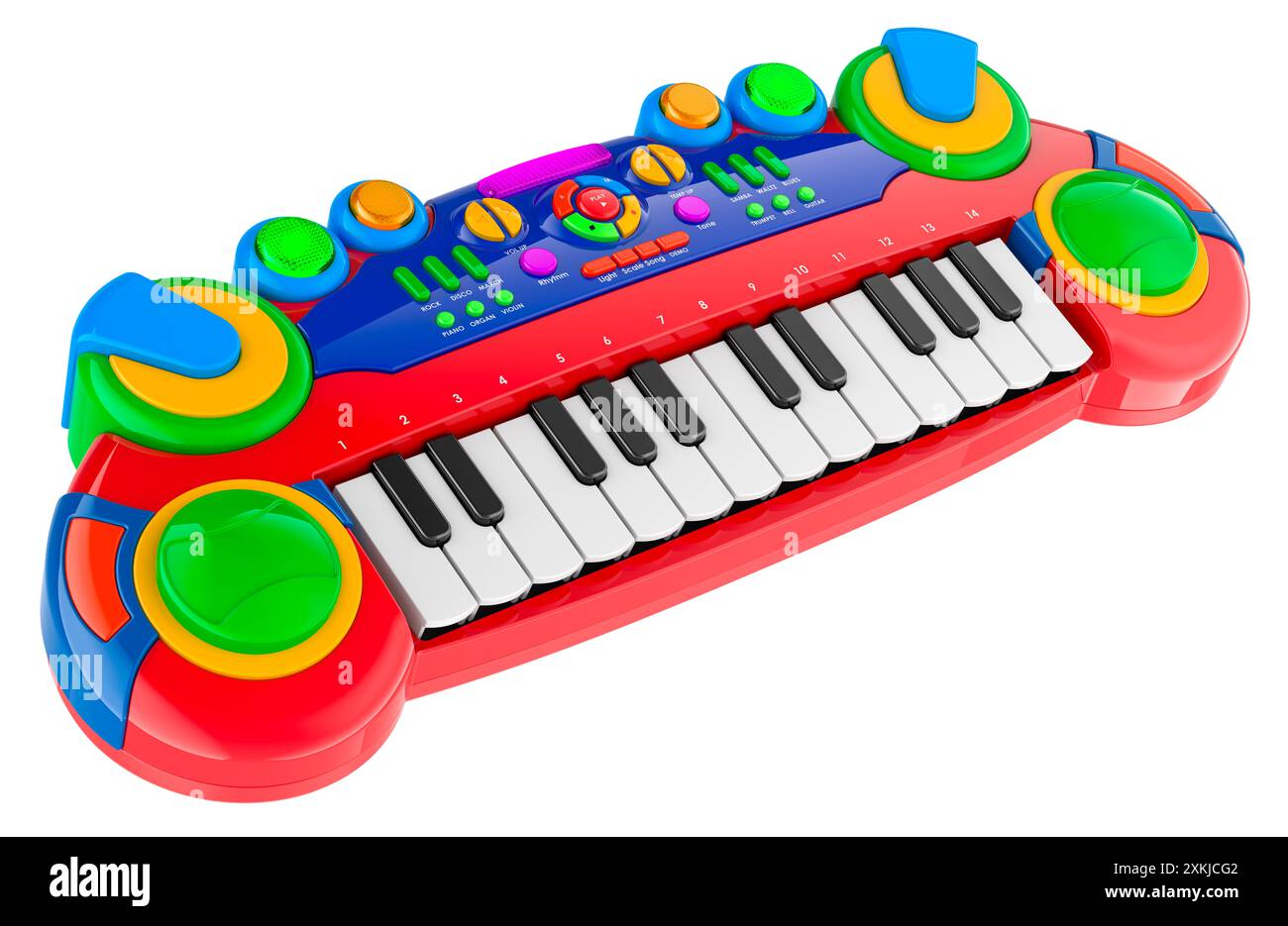 Kids Keyboard Multifunction Piano Keyboard Toddler. 3D rendering ...