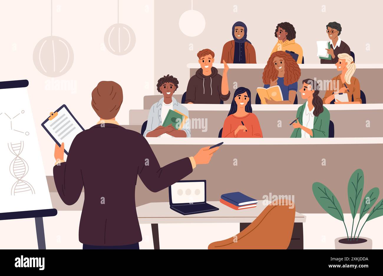 Student students university auditorium Stock Vector Images - Alamy