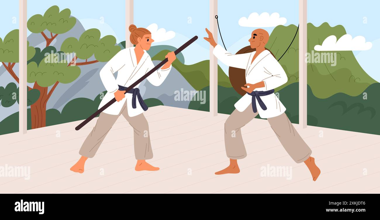 Karate fighter workout fighting exercises hi-res stock photography and ...