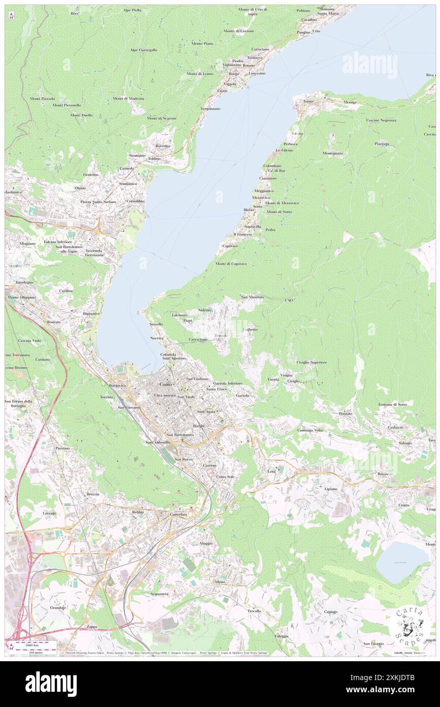 Lago como map Cut Out Stock Images & Pictures - Alamy