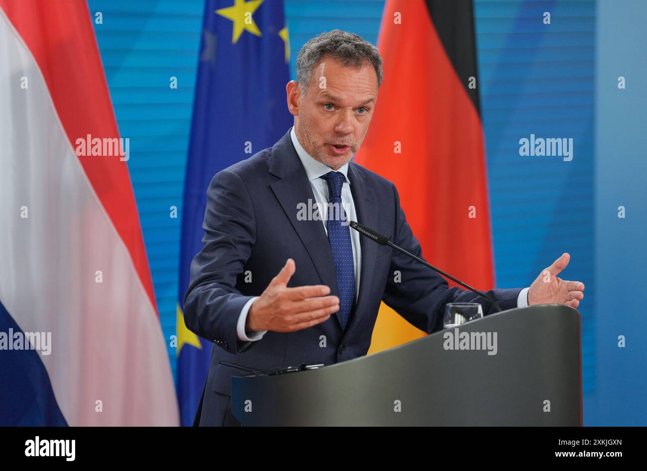 Berlin, Germany. 23rd July, 2024. Caspar Veldkamp, Foreign Minister of ...