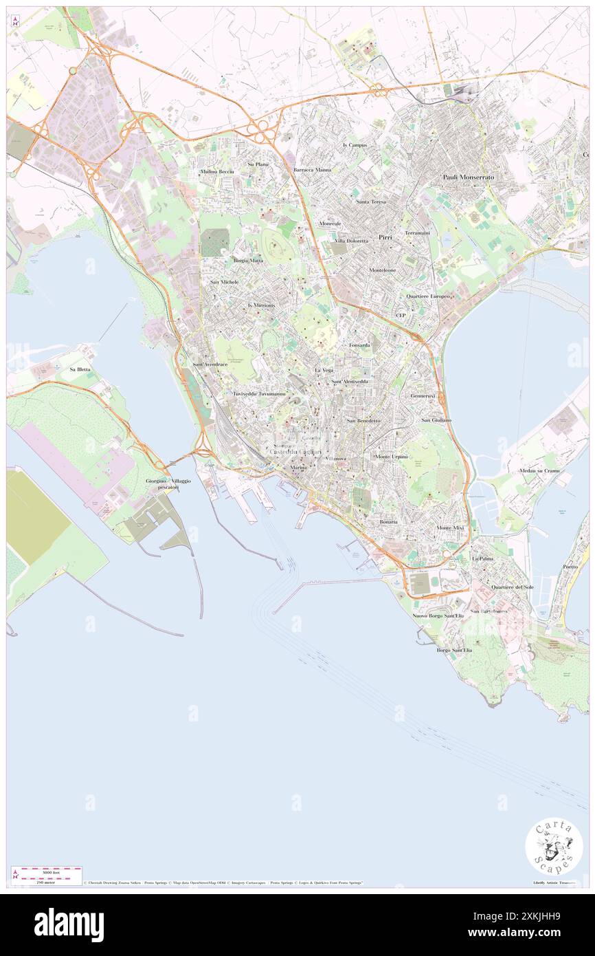 Piazza Yenne, Provincia di Cagliari, IT, Italy, Sardinia, N 39 13' 3 ...