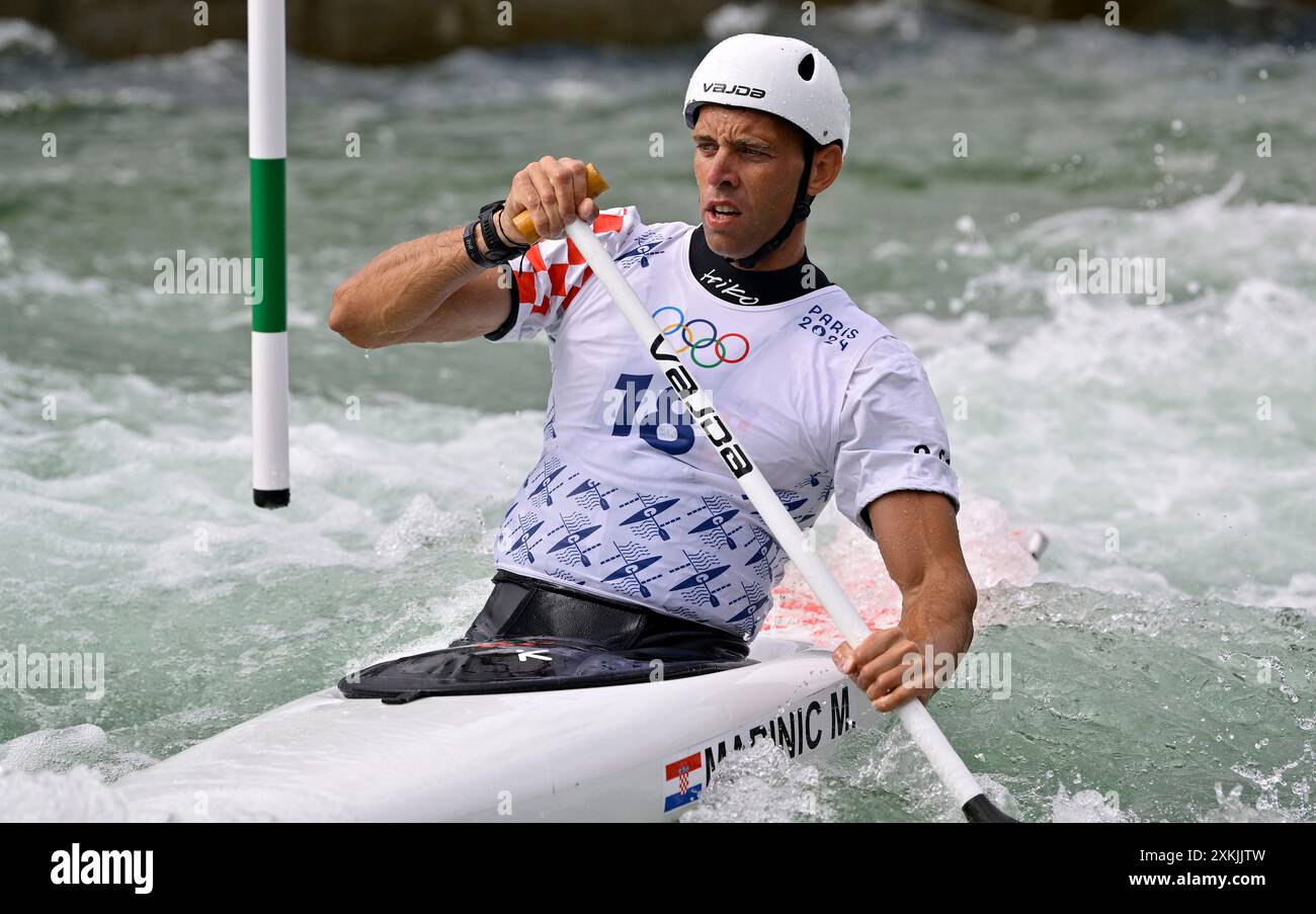 Paris, France. 23rd July, 2024. Paris 2024 Olympic games. Canoe Slalom ...