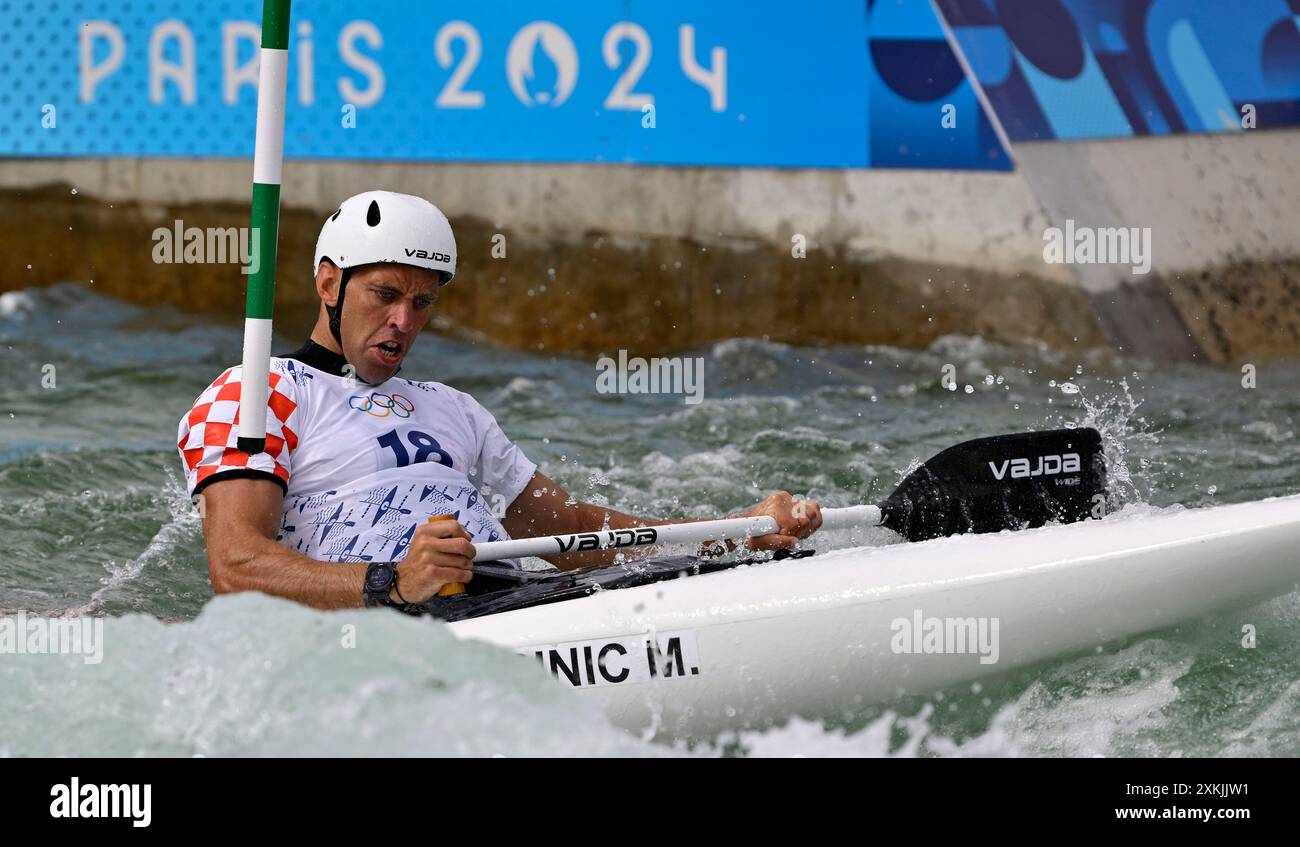 Paris, France. 23rd July, 2024. Paris 2024 Olympic games. Canoe Slalom ...