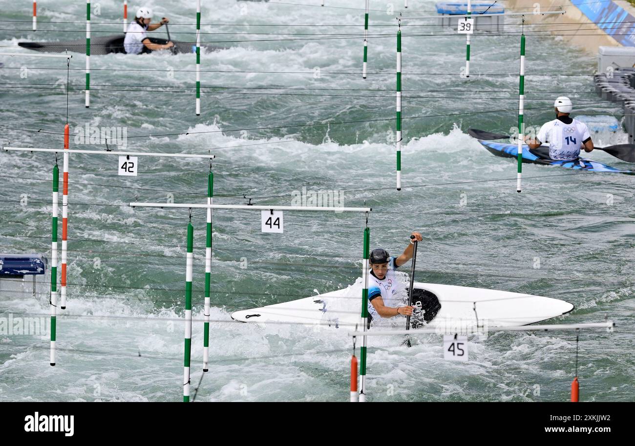 Paris, France. 23rd July, 2024. Paris 2024 Olympic games. Canoe Slalom ...