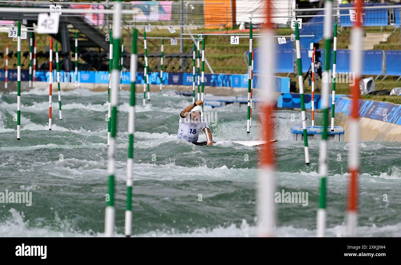 Paris, France. 23rd July, 2024. Paris 2024 Olympic games. Canoe Slalom ...