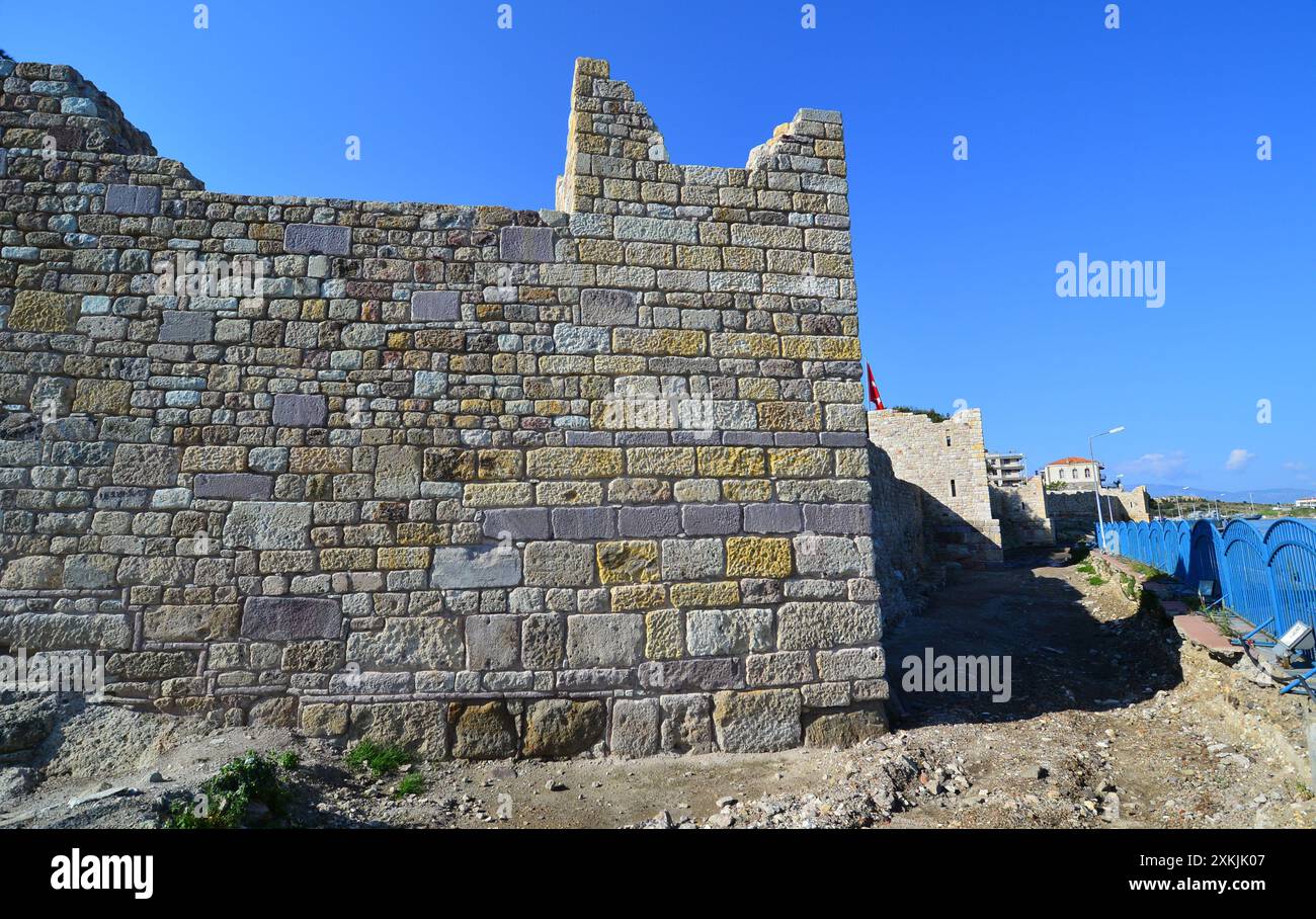 Foca Castle in Foca, Izmir, Turkey Stock Photo - Alamy