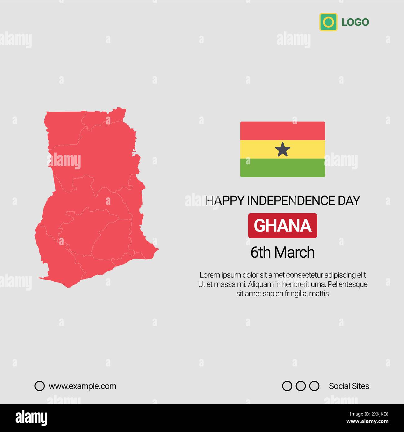 Editable ghana map hi-res stock photography and images - Alamy