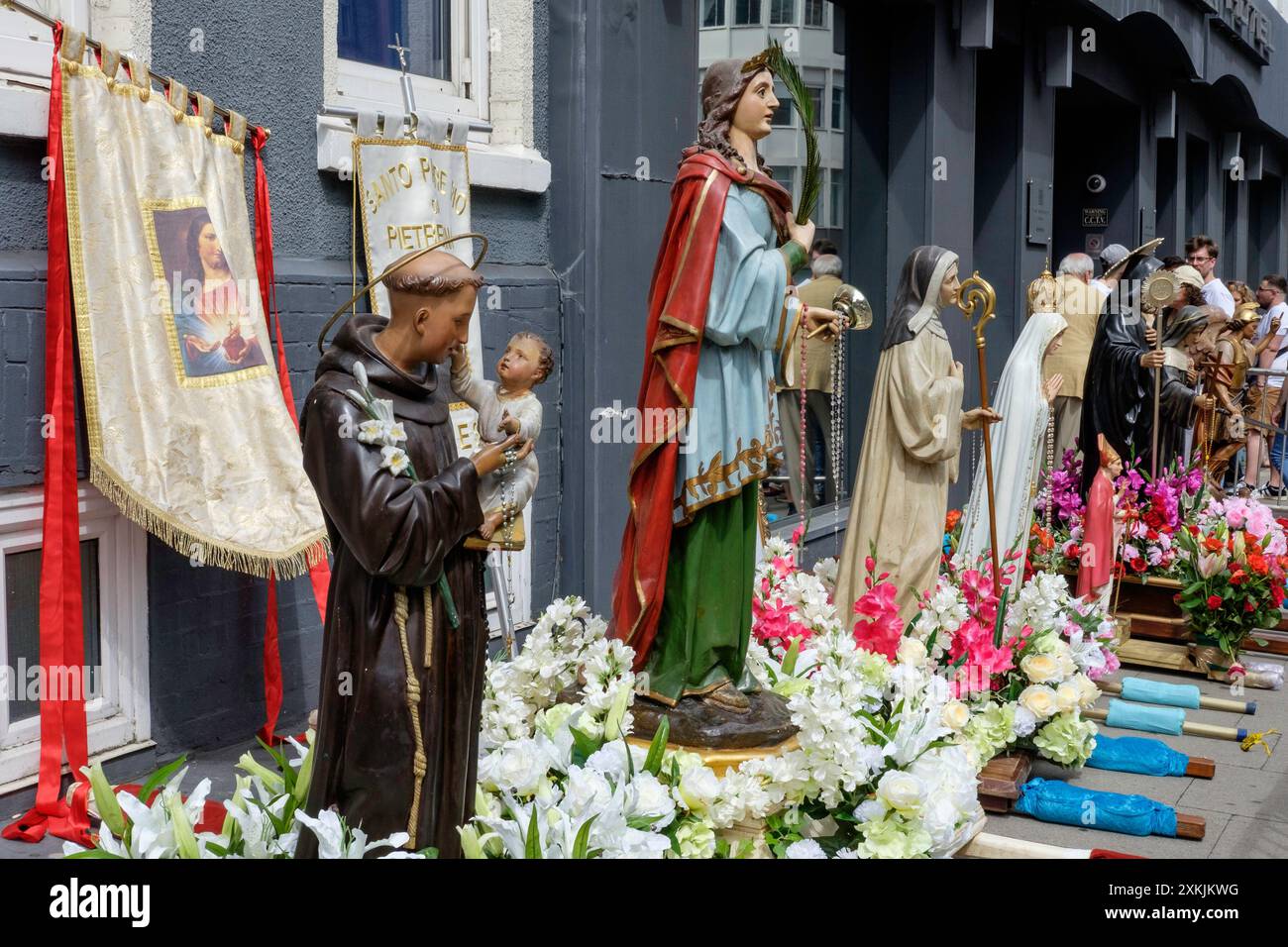 21st July 2024, London, UK. St.Peter's Italian Church, Clerkenwell ...