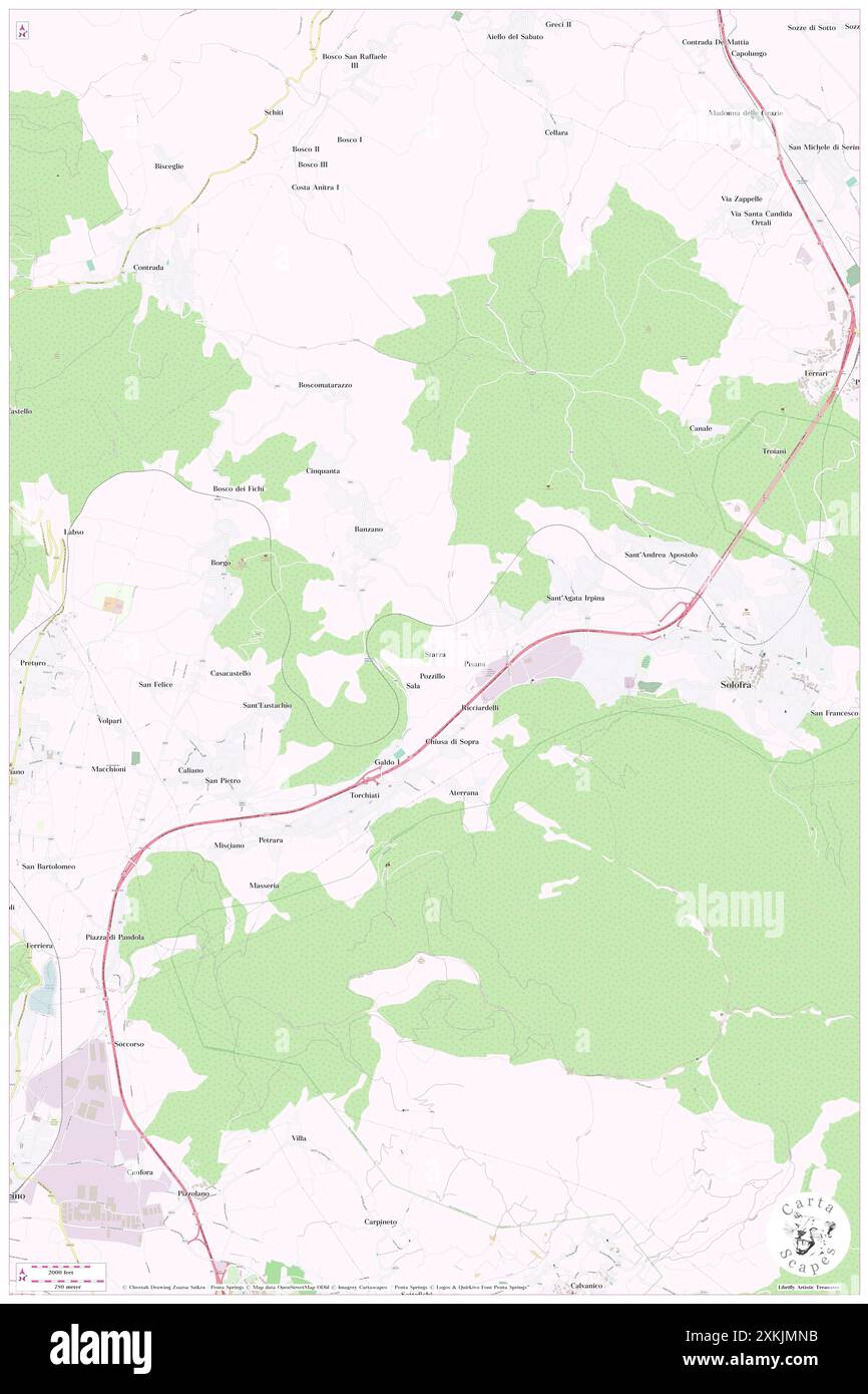 Avellino map hi-res stock photography and images - Alamy