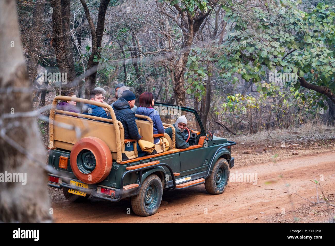 Ranthambore National Park, Rajasthan, India, 15 February 2024, Tourist ...