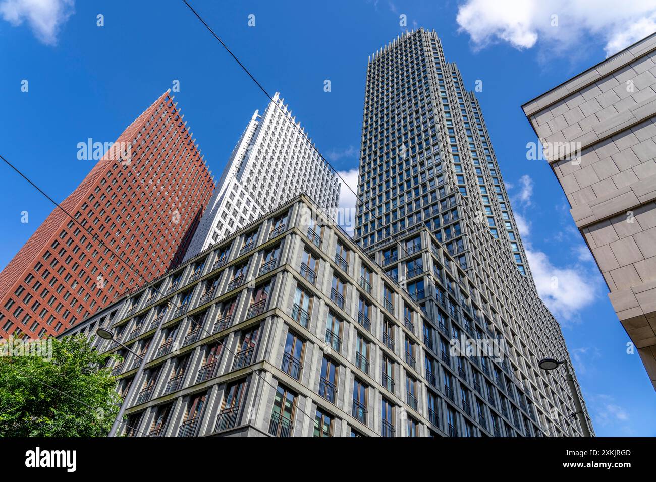 High-rise buildings in the city center near the central station ...