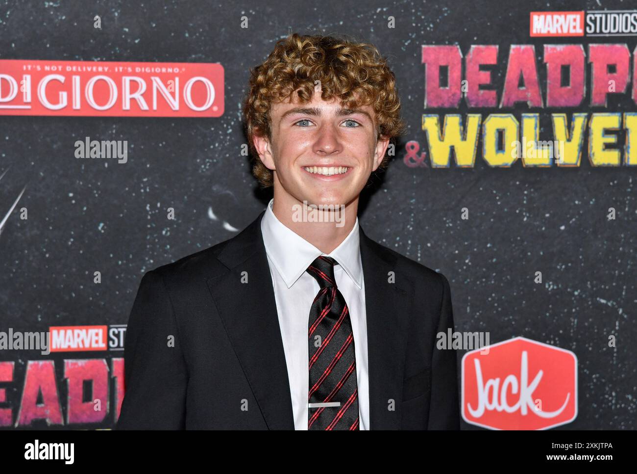 Walker Scobell attends the world premiere of Marvel Studios' "Deadpool ...