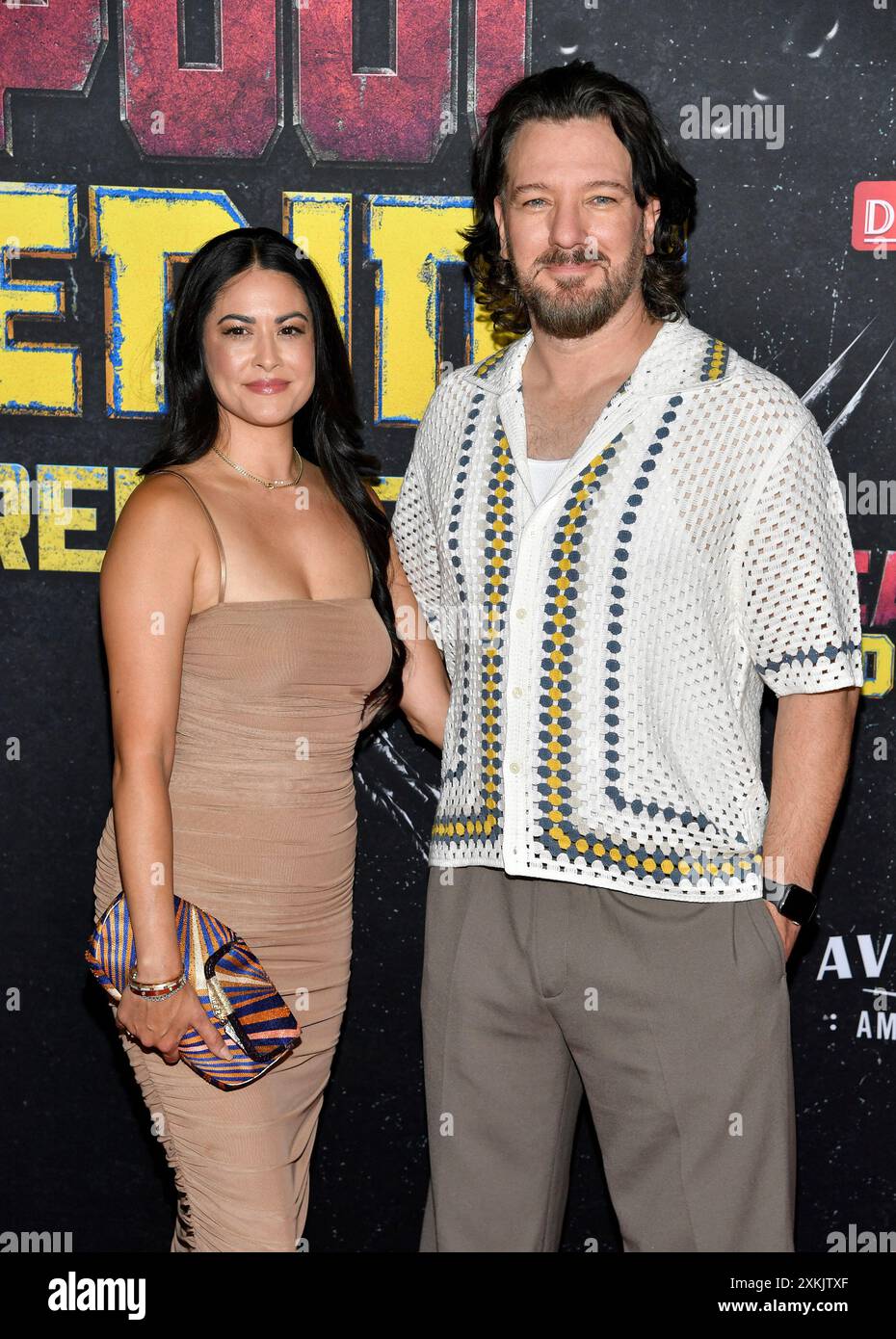 JC Chasez, right, and girlfriend Jennifer HuYoung attend the world ...